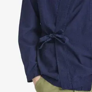 Universal Works Seersucker Kyoto Jacket - Washed Indigo