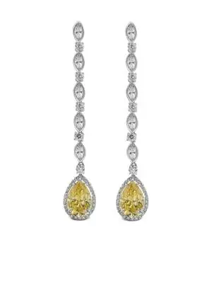 JUWELINA PARIS Aurelie Drop Earrings - Yellow