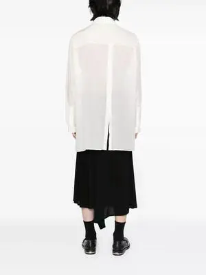 Yohji Yamamoto Cellulose Loan Unbalanced Collar Shirt