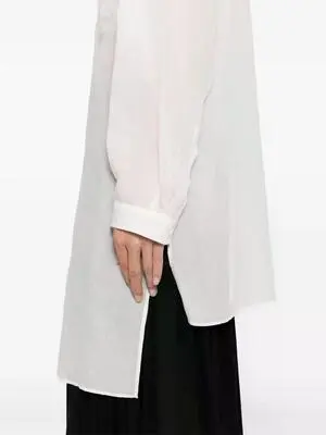 Yohji Yamamoto Cellulose Loan Unbalanced Collar Shirt
