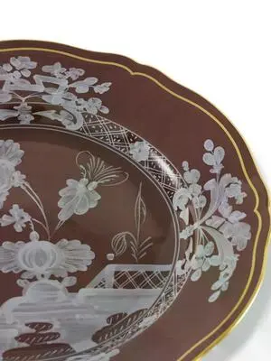 GINORI 1735 Oriente Dessert Plate - Brown
