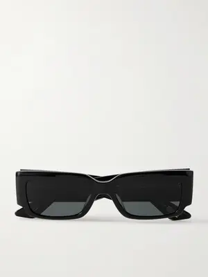 Oliver Spencer Khaite 1995c Square-frame Sunglasses - Black