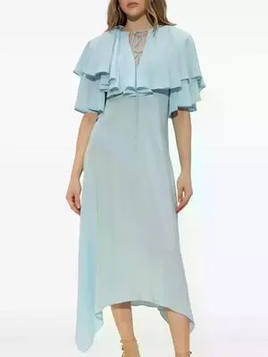 Stella McCartney Layered Semi-sheer Midi Dress