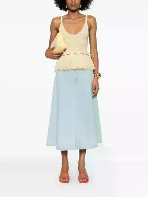 Nanushka Denim Midi Skirt