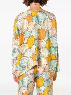 La Prestic Ouiston Mix-print Blouse