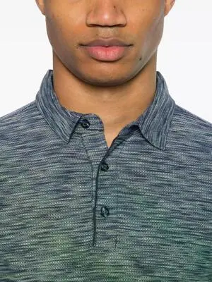 REMUS UOMO Mélange-effect Polo Shirt