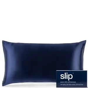 Slip King Size Silk Pillowcase Navy