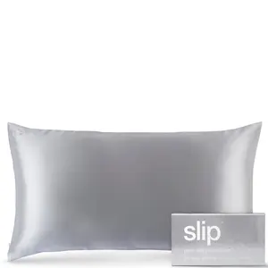 Slip King Size Silk Pillowcase Silver