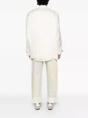 MAISON MARGIELA Striped Layered Overshirt Jacket