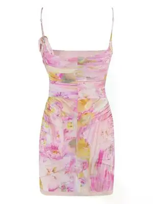 Blumarine Floral-print Minidress - Pink