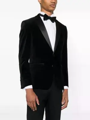 REMUS UOMO Velvet Blazer - Black