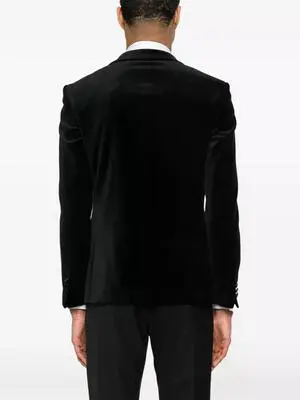 REMUS UOMO Velvet Blazer - Black