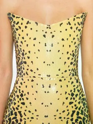 Alex Perry Strapless Maxi Dress