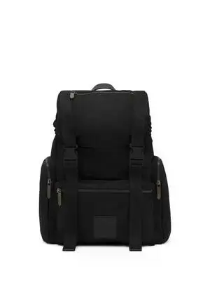 LANVIN Logo-patch Backpack - Black