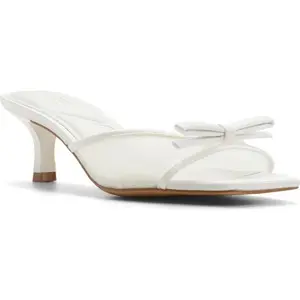 Aldo Begoniaa Kitten Heel Slide Sandal - White/bone