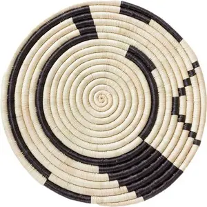 INDEGO AFRICA Geo Placemat - Natural And Black