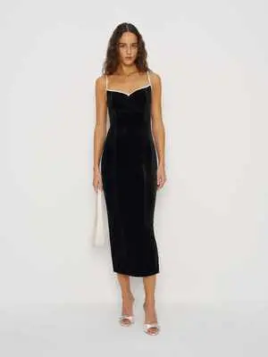 REFORMATION Remi Knit Dress - Black