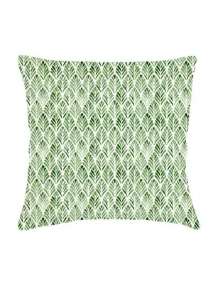 Anaya Geo Palm Velvet Pillow With Down Alternative Insert