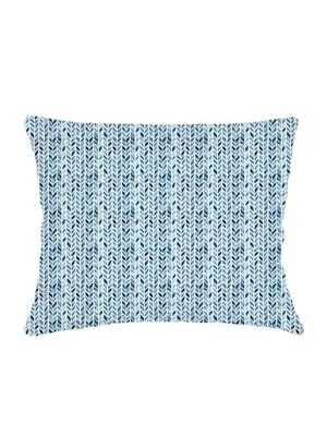 Anaya Chevron Velvet Pillow With Down Insert