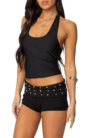 EDIKTED Kiana Rib Halter Top