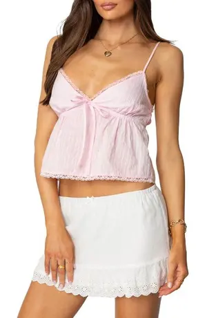 EDIKTED Tillie Cotton Babydoll Top