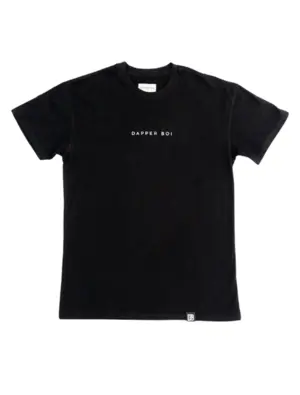 DAPPER BOI Essential Drop Shoulder Tee - Black