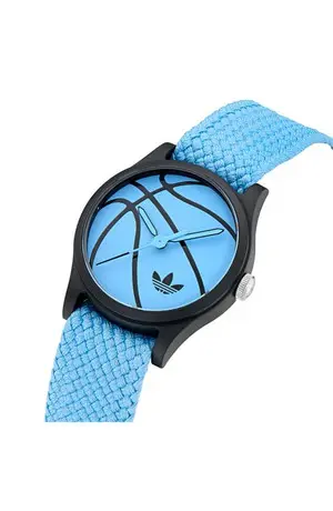 Adidas Ao Style Basketball Dial Webbing Strap Watch