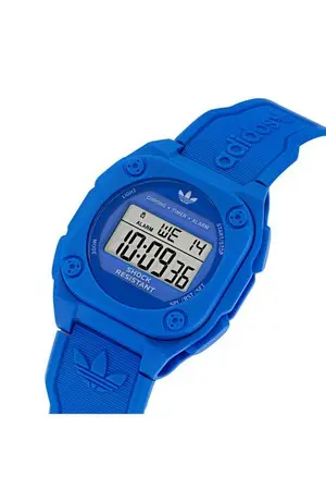 Adidas City Tech 4 Silicone Strap Watch - Blue