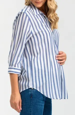 PIETRO BRUNELLI Long Sleeve Shirt - Navy