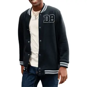 DAPPER BOI Limited Edition Letterman Jacket - Black