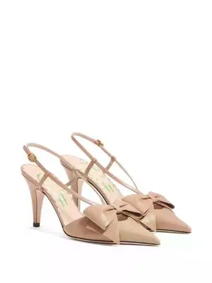 Valentino Garavani Bowow Slingback Pumps - Neutrals