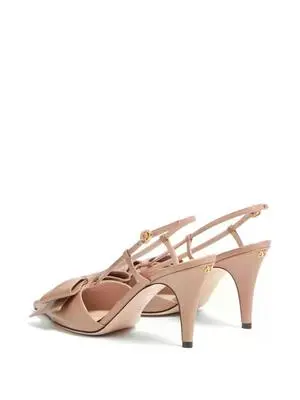 Valentino Garavani Bowow Slingback Pumps - Neutrals