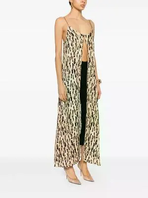 THE NINA STUDIO Animal-print Top