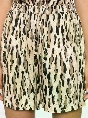 THE NINA STUDIO Animal-print Shorts