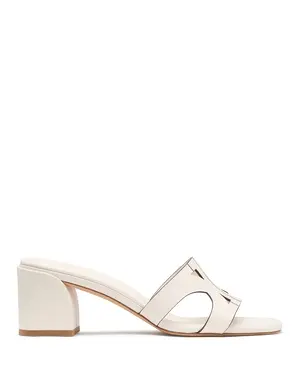 Kate Spade New York Double K Block Heel Sandals - Cream
