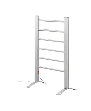 PURSONIC 6-bar Electric Towel Warmer - Silver