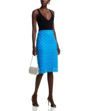 UNGARO Darby Skirt - Aegean Blue