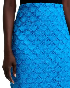 UNGARO Darby Skirt - Aegean Blue