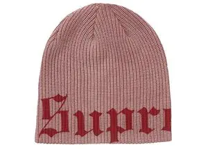 Supreme Old English Printed Beanie - Red