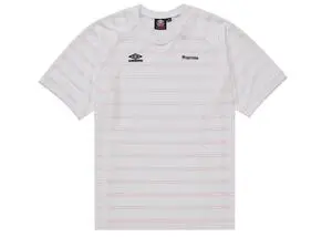 Supreme Umbro Stripe Soccer Jersey - White