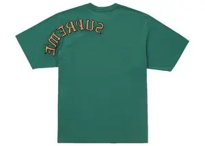 Supreme Brushed Arc Short Sleeve Top - Green