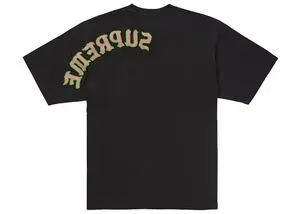 Supreme Brushed Arc Short Sleeve Top - Black
