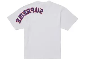 Supreme Brushed Arc Short Sleeve Top - White