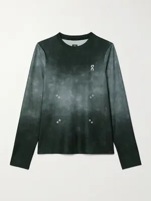 On Pace Tie-dyed Perforated Cleancloud® T-shirt