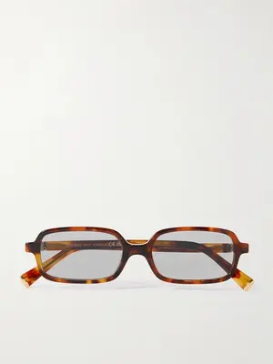 Miu Miu Rectangular Sunglasses - Tortoiseshell