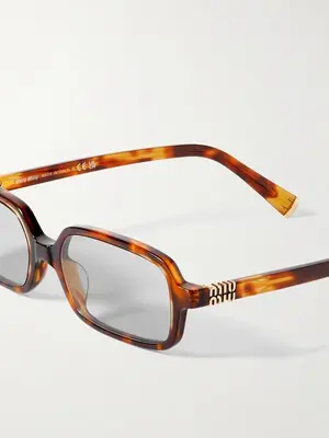 Miu Miu Rectangular-frame Acetate Sunglasses
