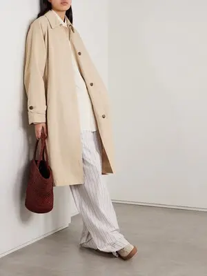 THE ROW Caster Oversized Striped Cotton-poplin Shirt