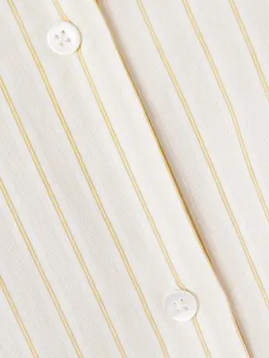 THE ROW Caster Oversized Striped Cotton-poplin Shirt
