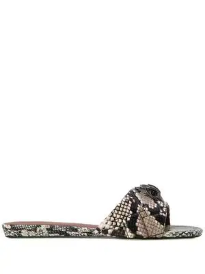 Kurt Geiger Kensington Flat Sandals - Brown