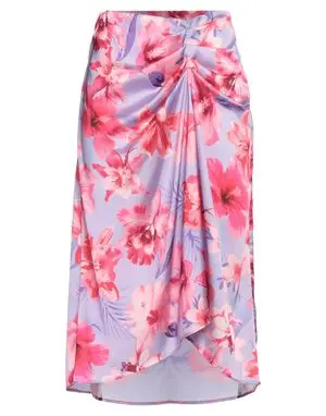 Pinko Midi Floral-print Asymmetric Skirt
